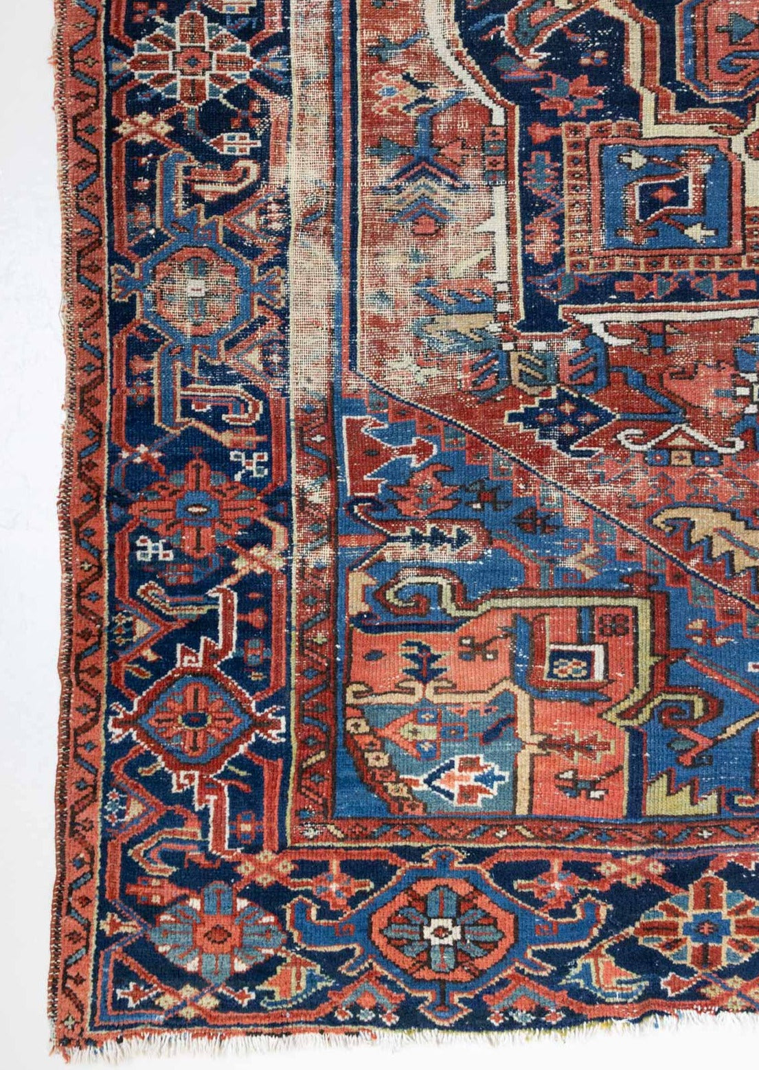 Antoinette - Persian Heriz Rug, Geometric Patterns | Ourika London